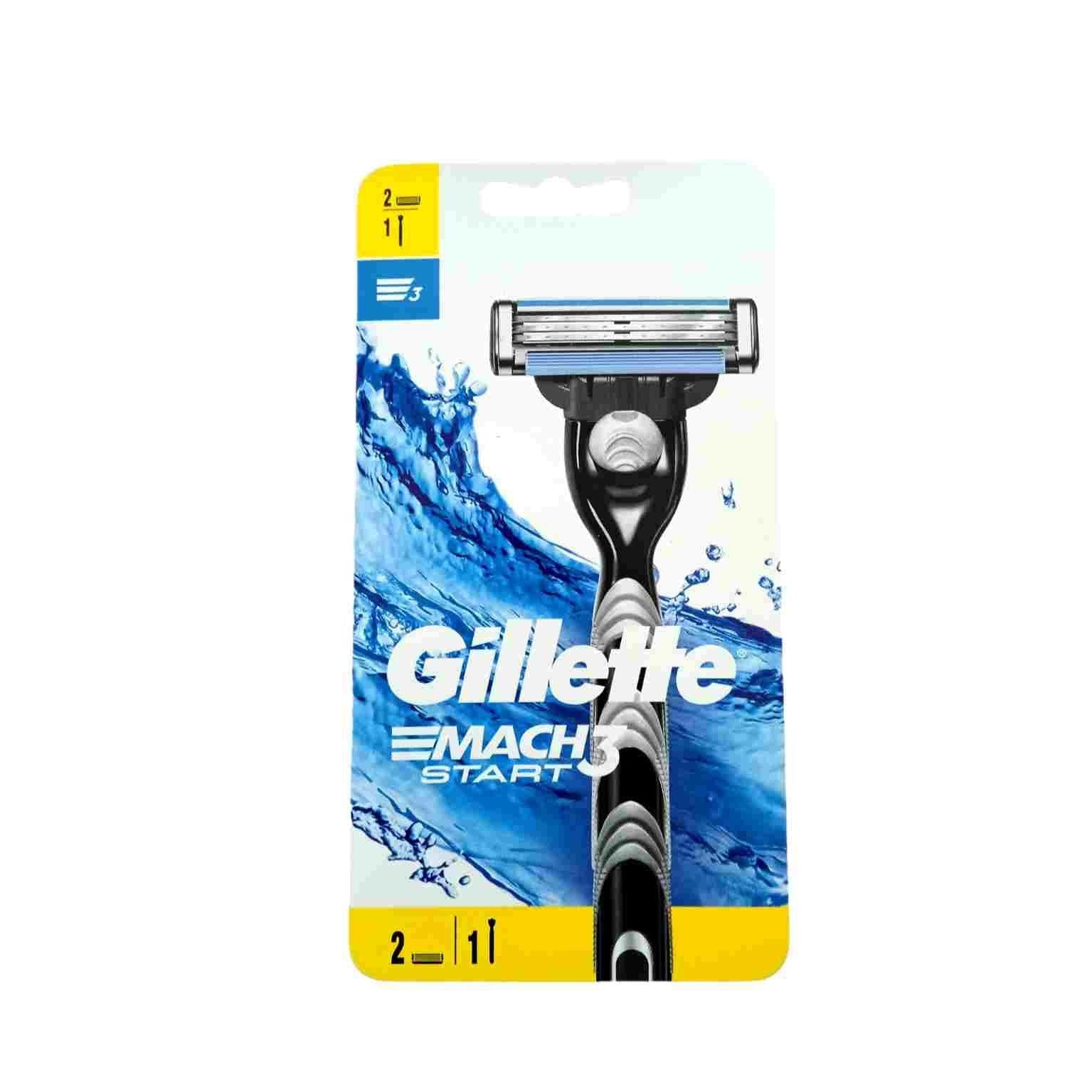 Gillette Mach3 START Razor 1UP+2S. Vahetatav 3 teraga raseerija + 2 te ...